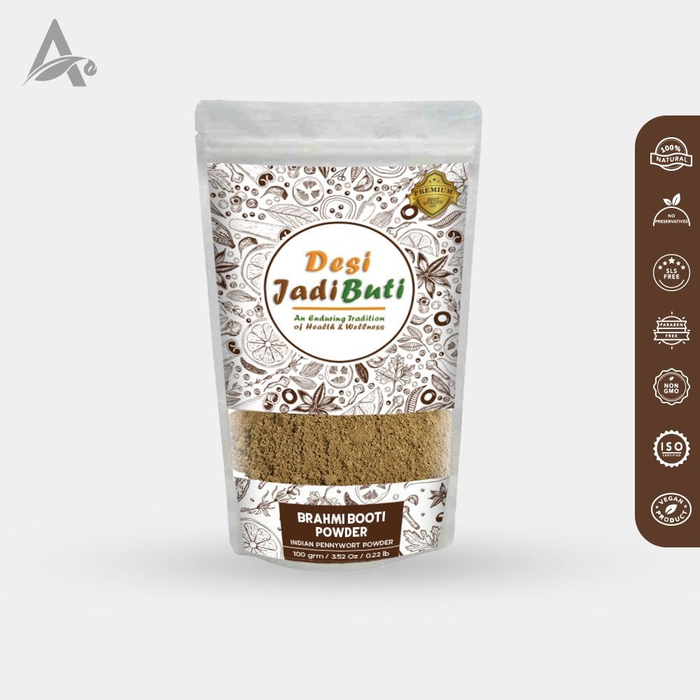 Brahmi Booti Powder (Barhmi Leaf Powder) | Bacopa Monnieri Linn - Zainstore